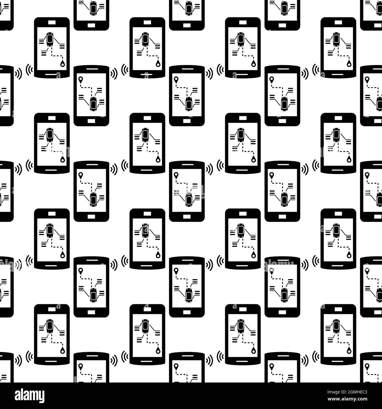 Smartphone car control pattern seamless background texture repeat ...