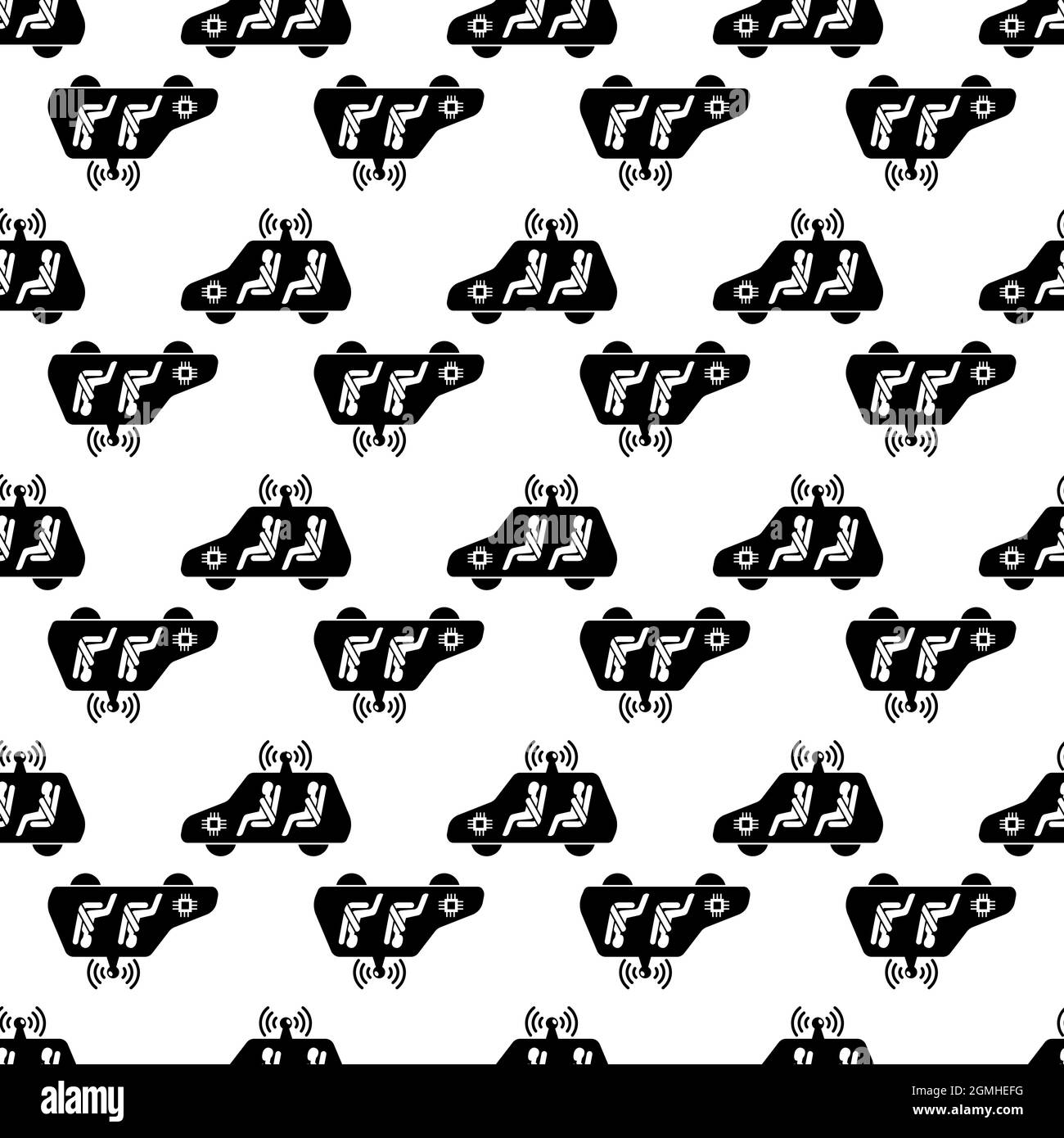 Test driverless car pattern seamless background texture repeat ...