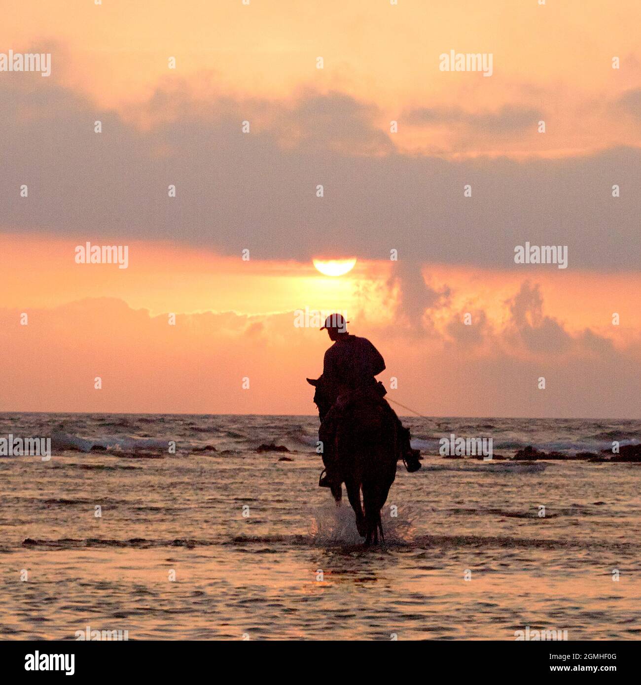 Silhouette jockey riding horse hi-res stock photography and images - Alamy