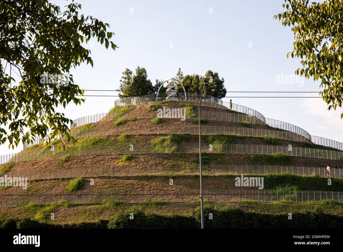 Milan, Italy - september 8 2021 - green hill at The Portello Park Stock ...