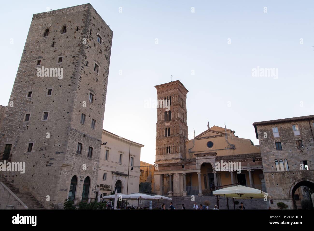 Terracina, Italy - august 19 2021 - Famous Landmark Terracina Cathedral ...