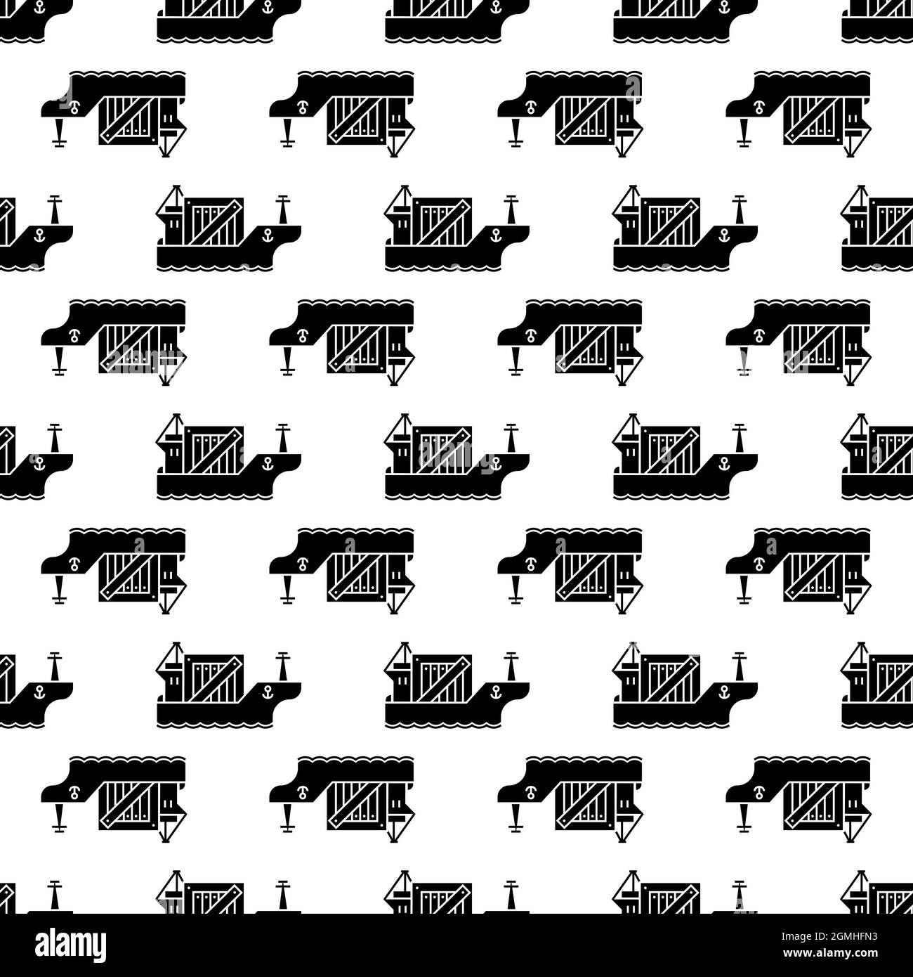 Cargo ship delivery pattern seamless background texture repeat ...
