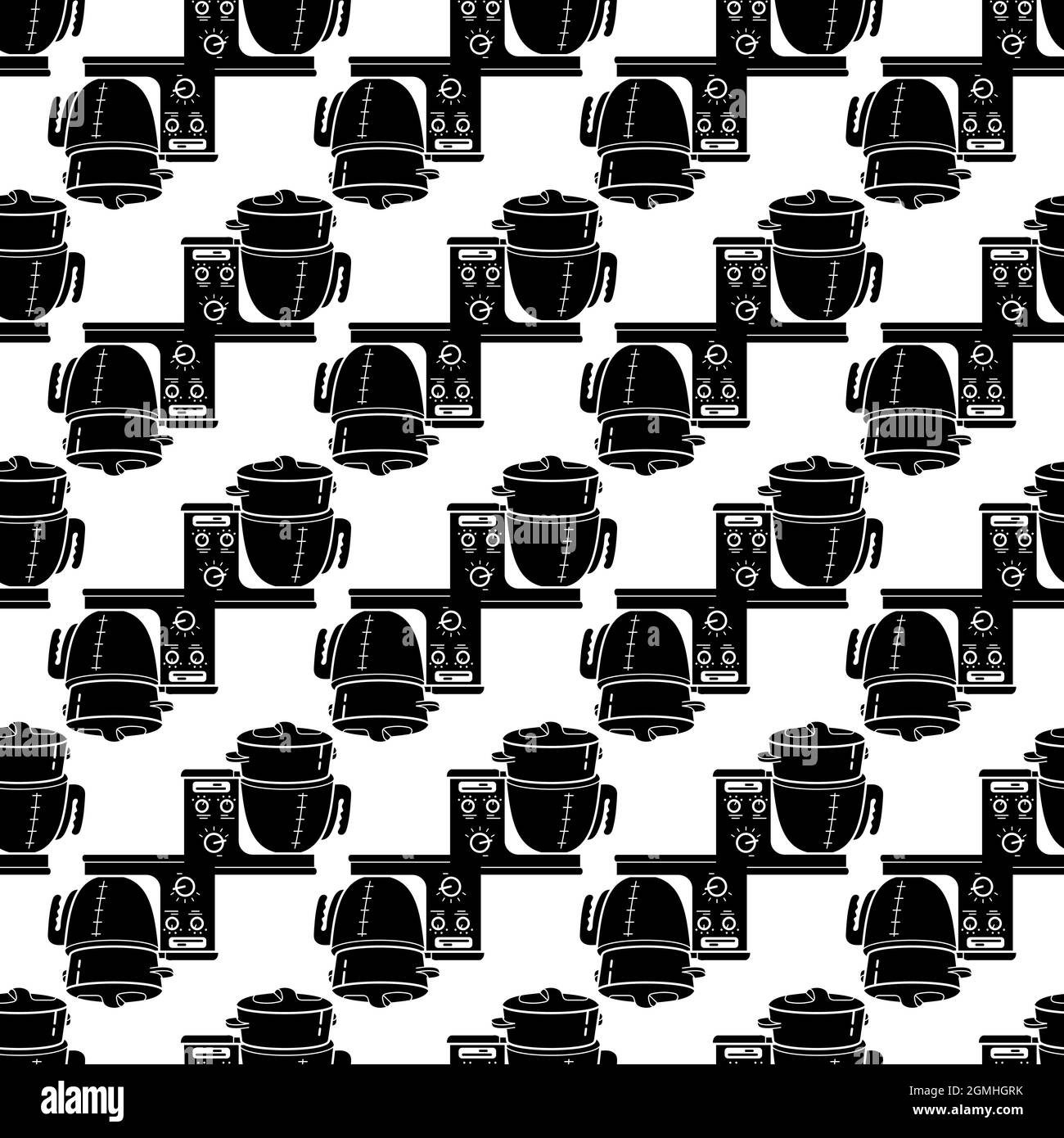 Cook food processor pattern seamless background texture repeat ...