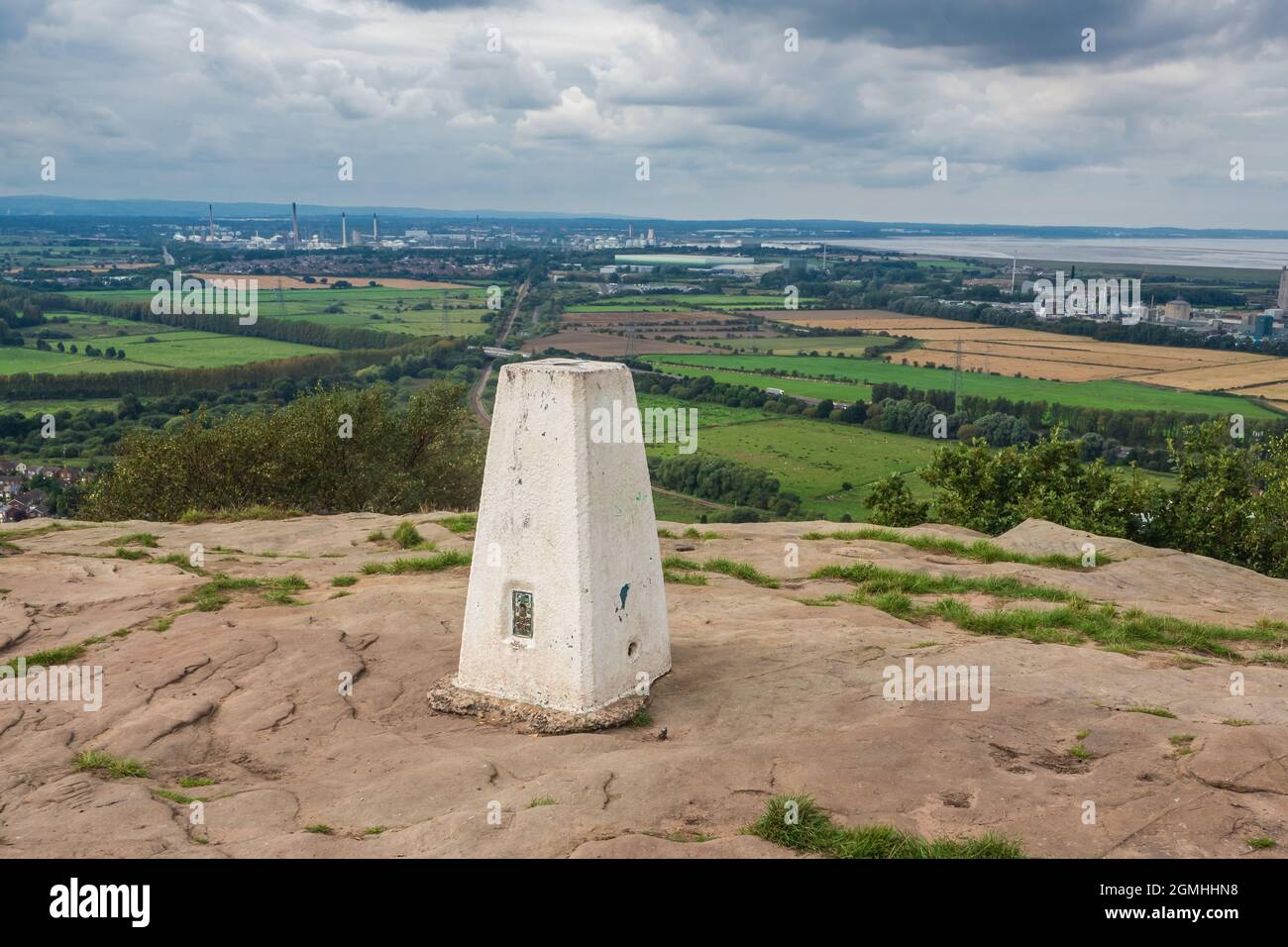 Enjoy breathtaking panoramic views from the rocky summit of Helsby Hill ...