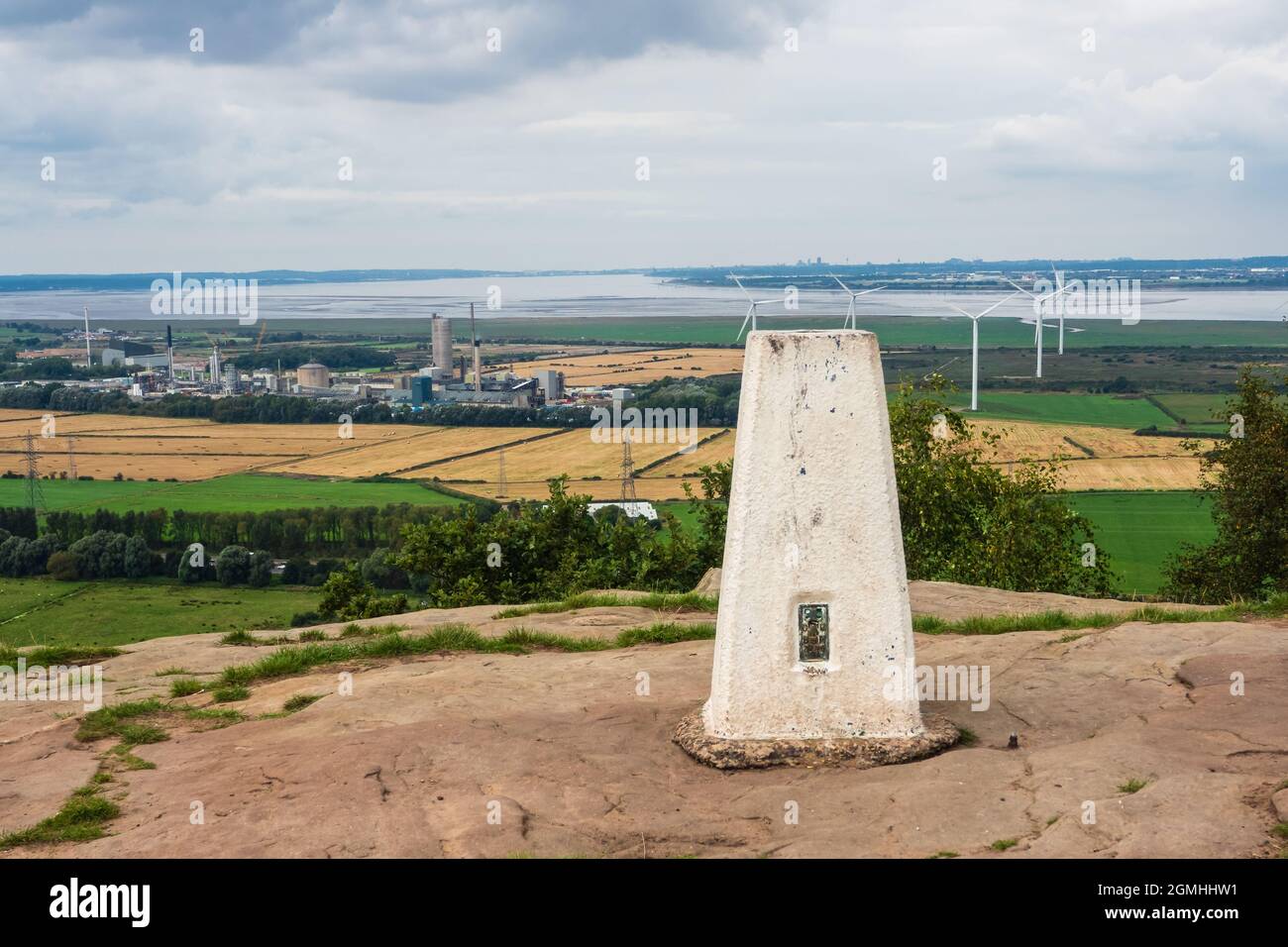 Enjoy breathtaking panoramic views from the rocky summit of Helsby Hill ...