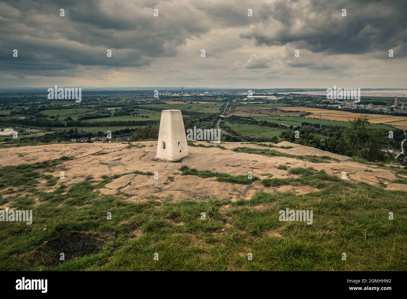 Enjoy breathtaking panoramic views from the rocky summit of Helsby Hill ...