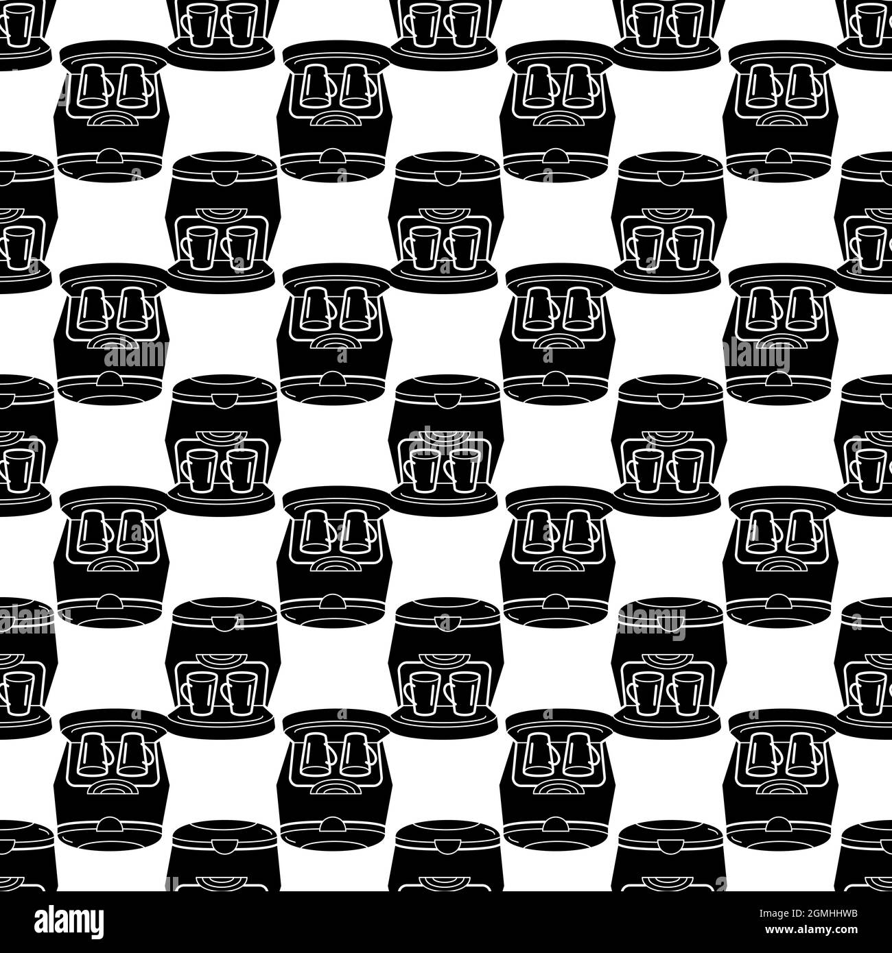 Italian coffee machine pattern seamless background texture repeat ...