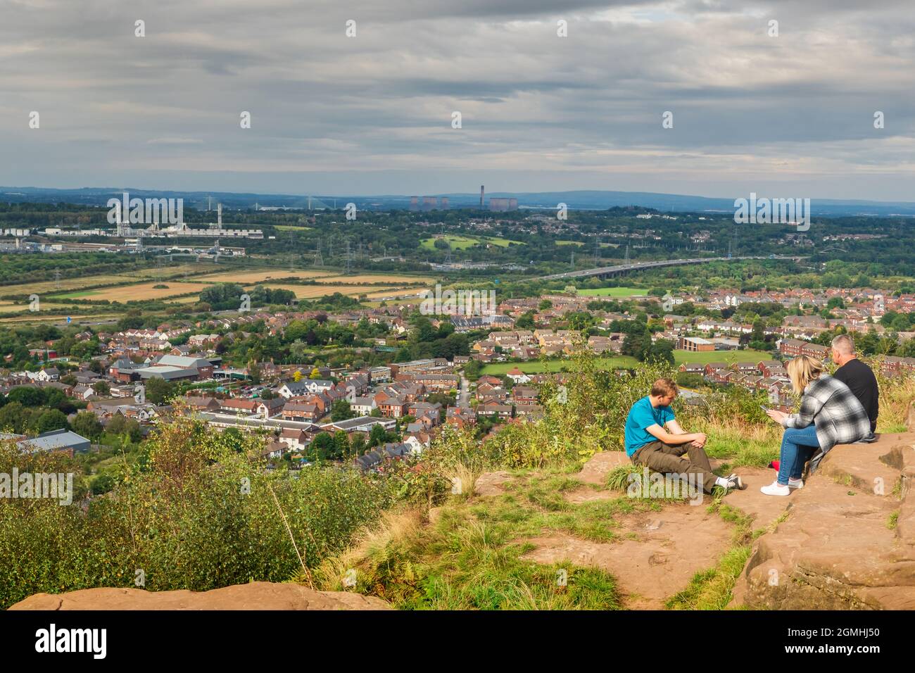 Enjoy breathtaking panoramic views from the rocky summit of Helsby Hill ...