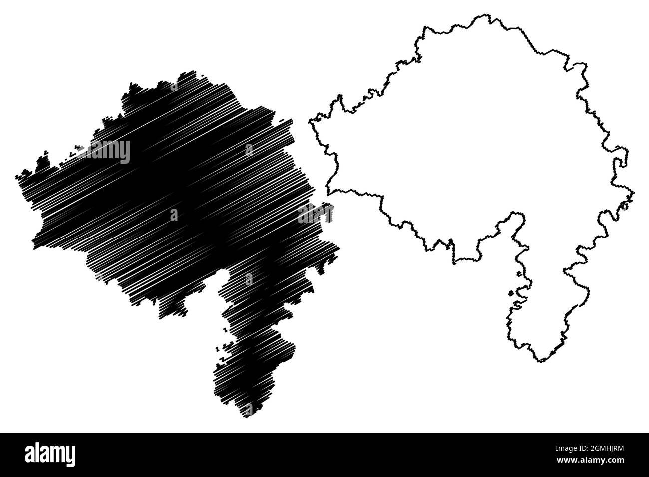 Bhind district (Madhya Pradesh State, Chambal division, Republic of ...