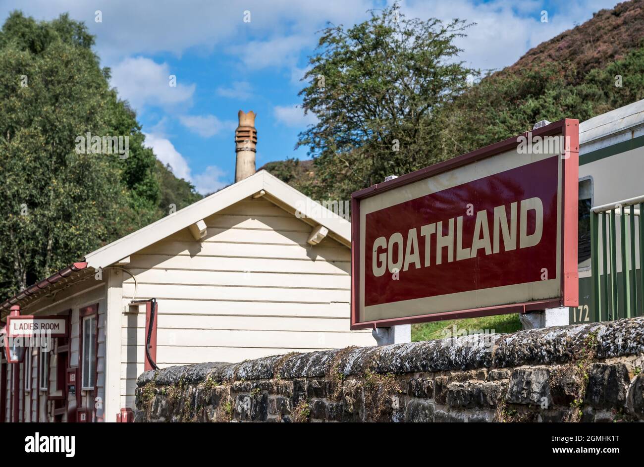 Nostalgic scenes at Goathland heritage railway, part of the film set ...