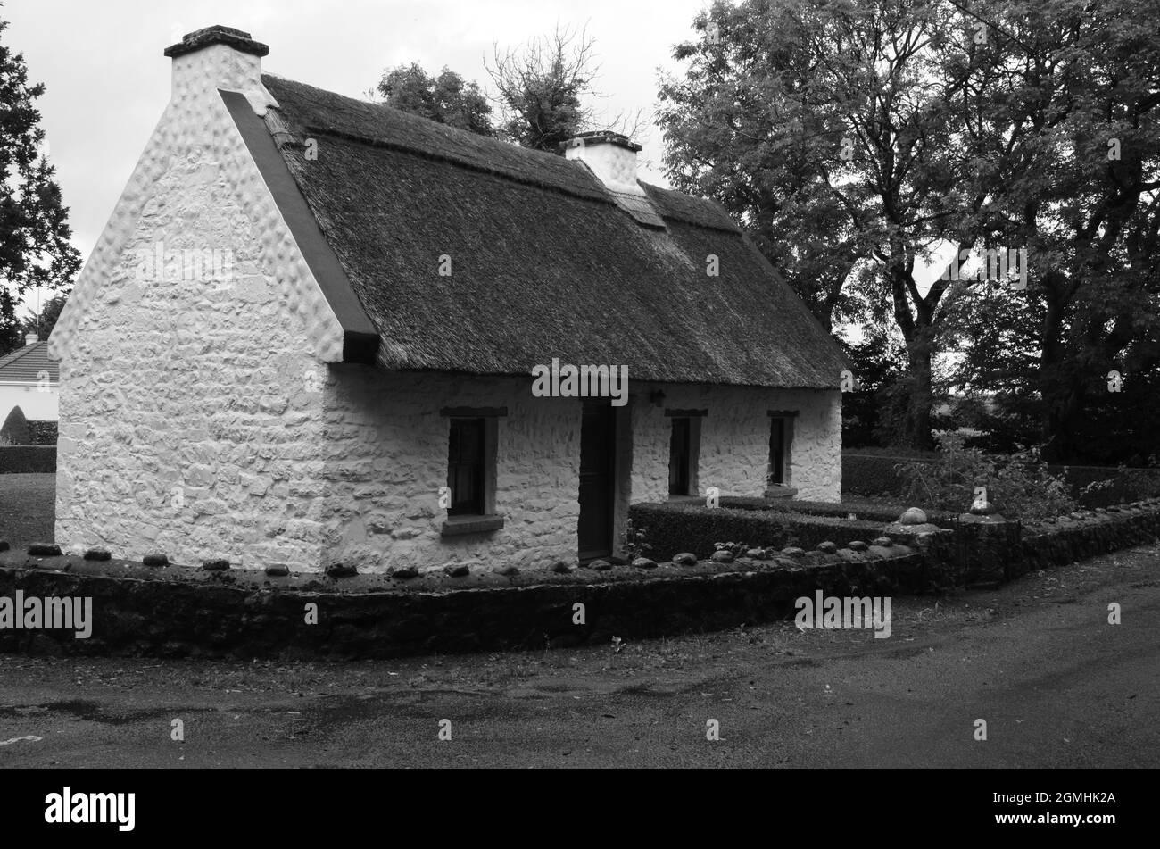 Old stone cottage, Ireland Stock Photo - Alamy