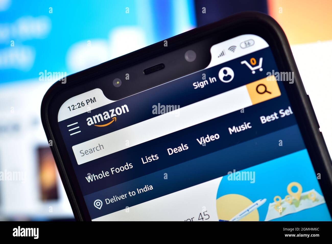 New Delhi, India, 8 January 2020:- Amazon Application on Smartphone ...