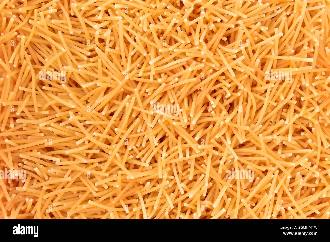 Top View of Raw Vermicelli Pasta Background Stock Photo - Alamy
