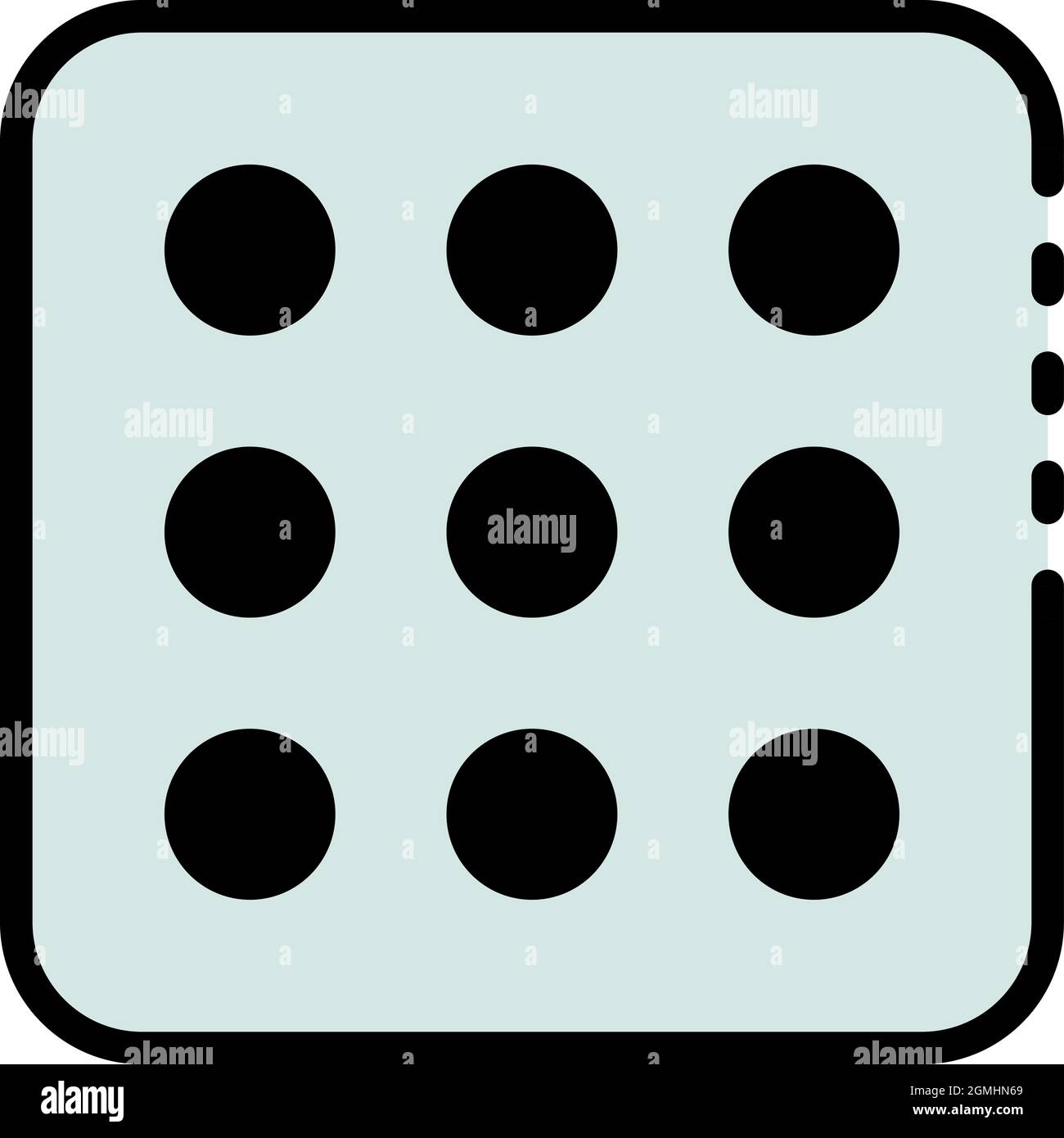 Nine dice Stock Vector Images - Alamy