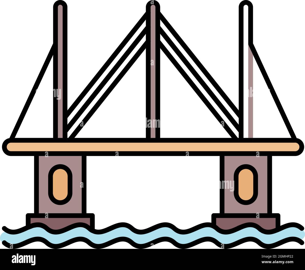 Building house construction bridge arch pillar column Cut Out Stock ...