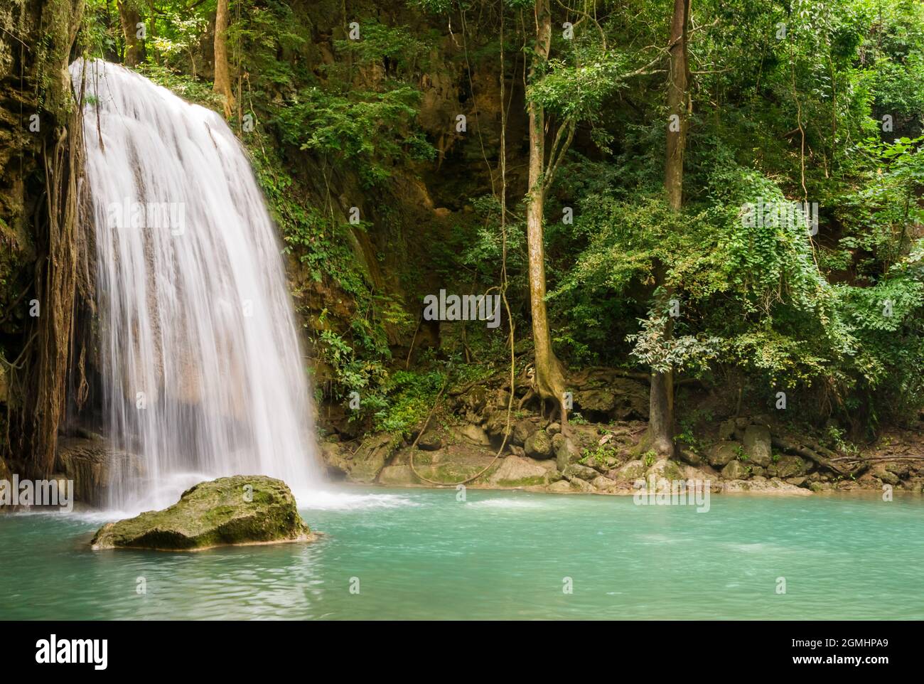 Erawan waterfalls hi-res stock photography and images - Alamy