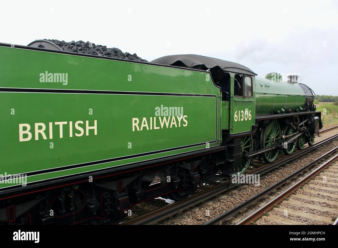 The Mayflower steam train passing through Bosham railway station in ...