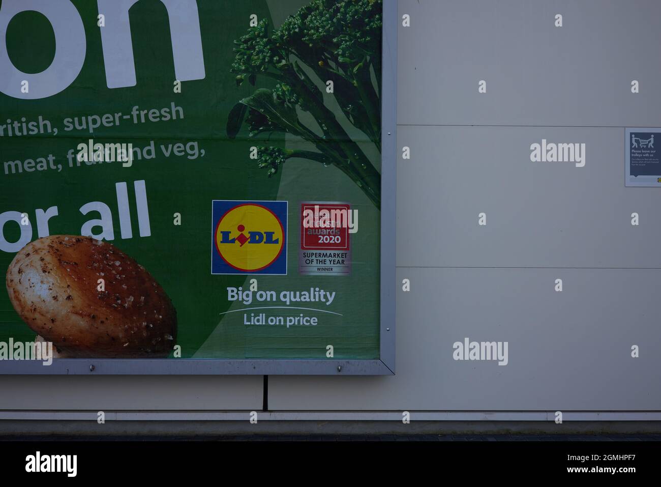 Lidl logo on advertising board outside Stock Photo - Alamy