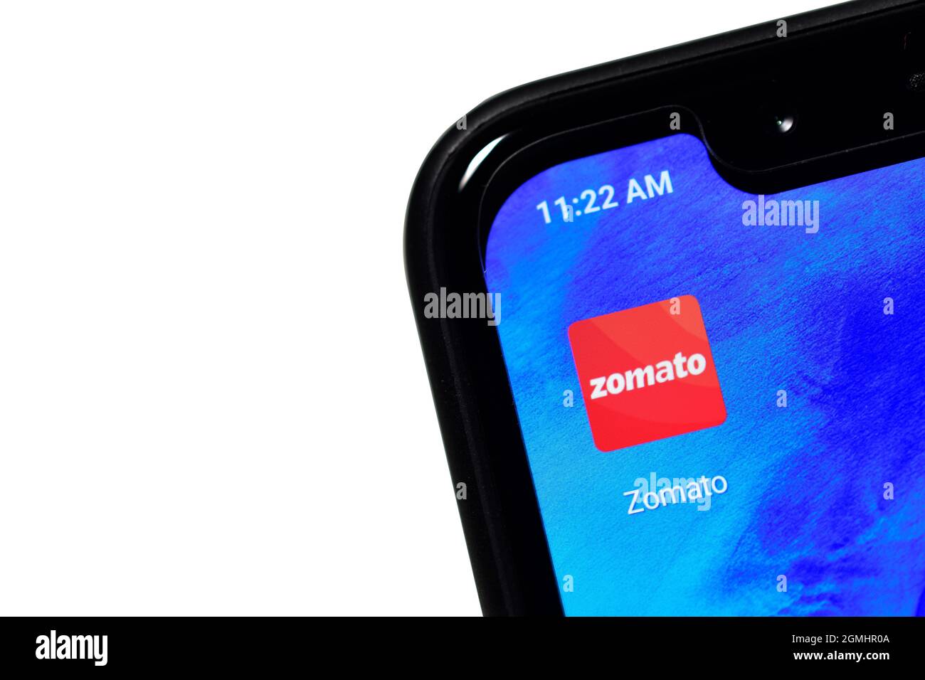 New Delhi, India, 16 January 2020:- Zomato app icon on smartphone Stock ...