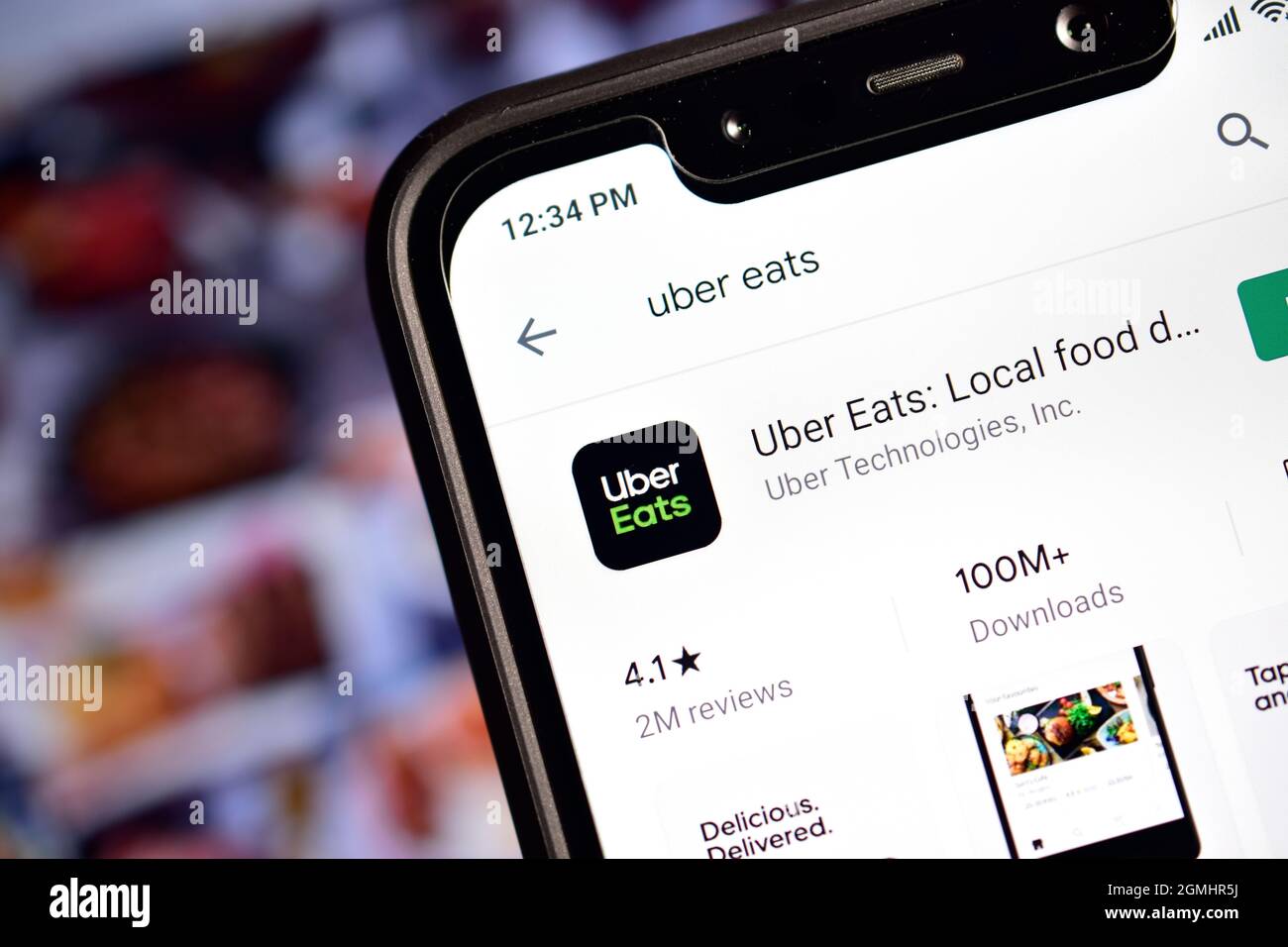 New Delhi, India, 16 January 2020:- Online Food Delivery Application ...