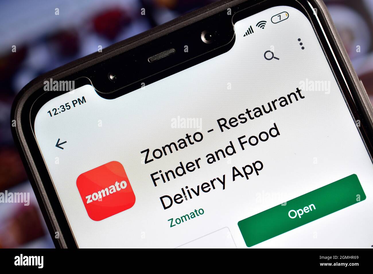 New Delhi, India, 16 January 2020:- Zomato app on smartphone, online ...