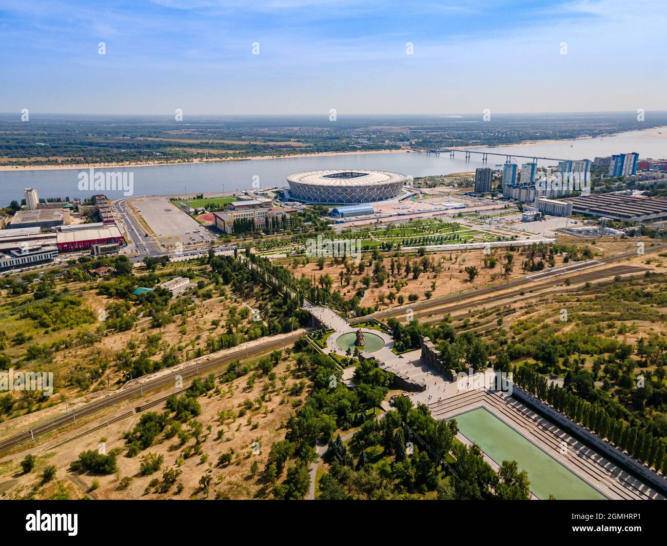 Russia, Volgograd - August 27, 2021: Sculpture Motherland Calls ...