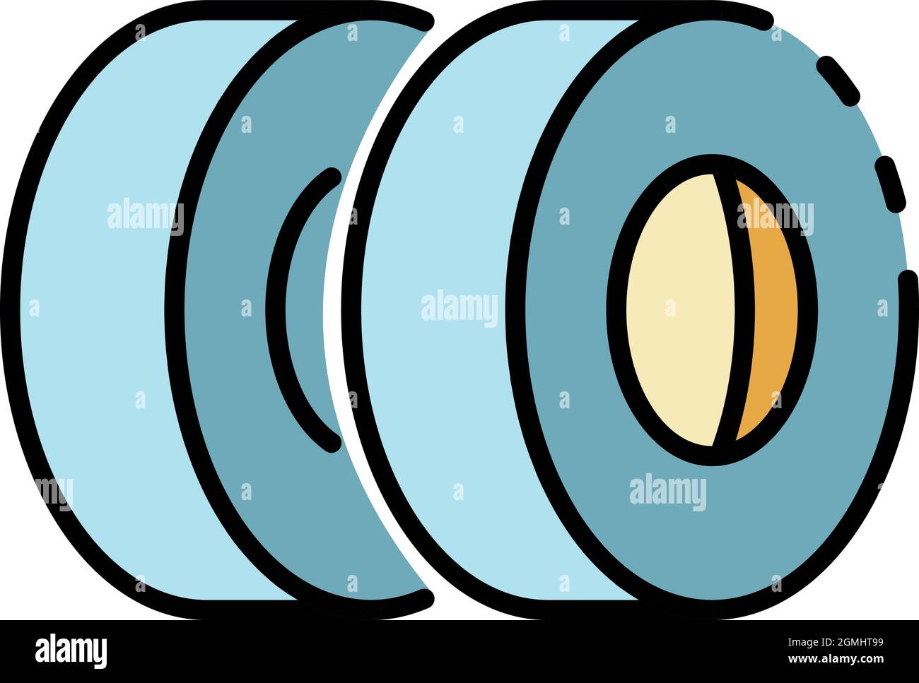 Car tyres icon. Outline car tyres vector icon color flat isolated Stock ...