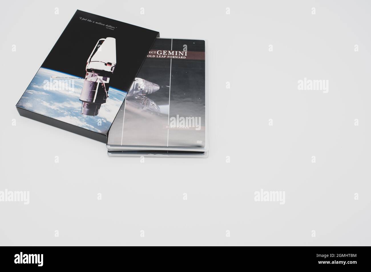 NASA Gemini program documentary on DVD media Stock Photo - Alamy
