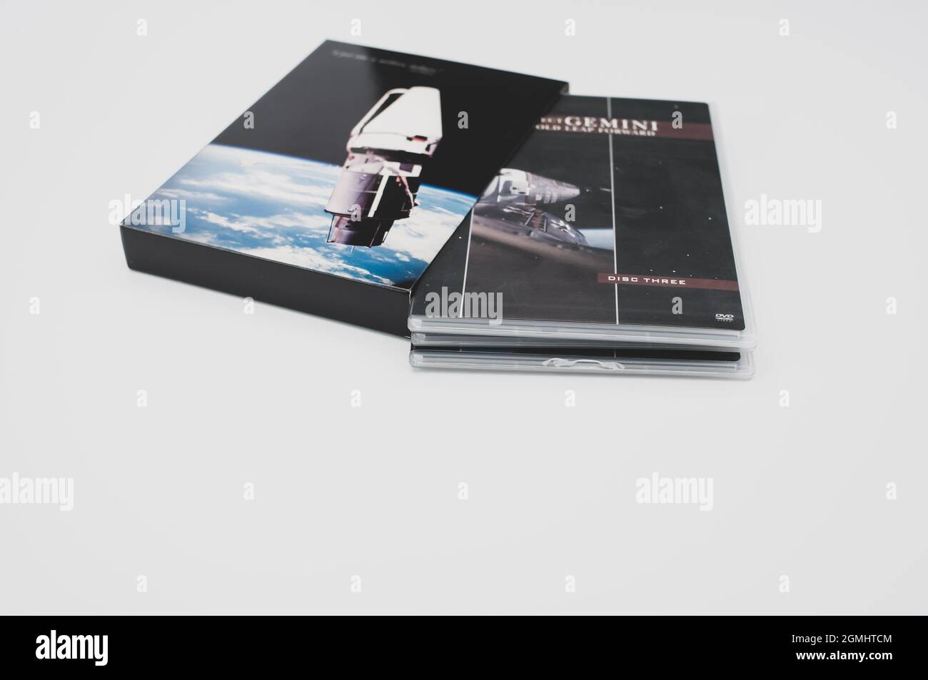 NASA Gemini program documentary on DVD media Stock Photo - Alamy