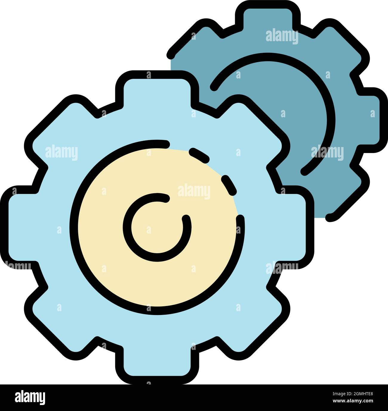 Gears team teamwork cogs cog Cut Out Stock Images & Pictures - Alamy