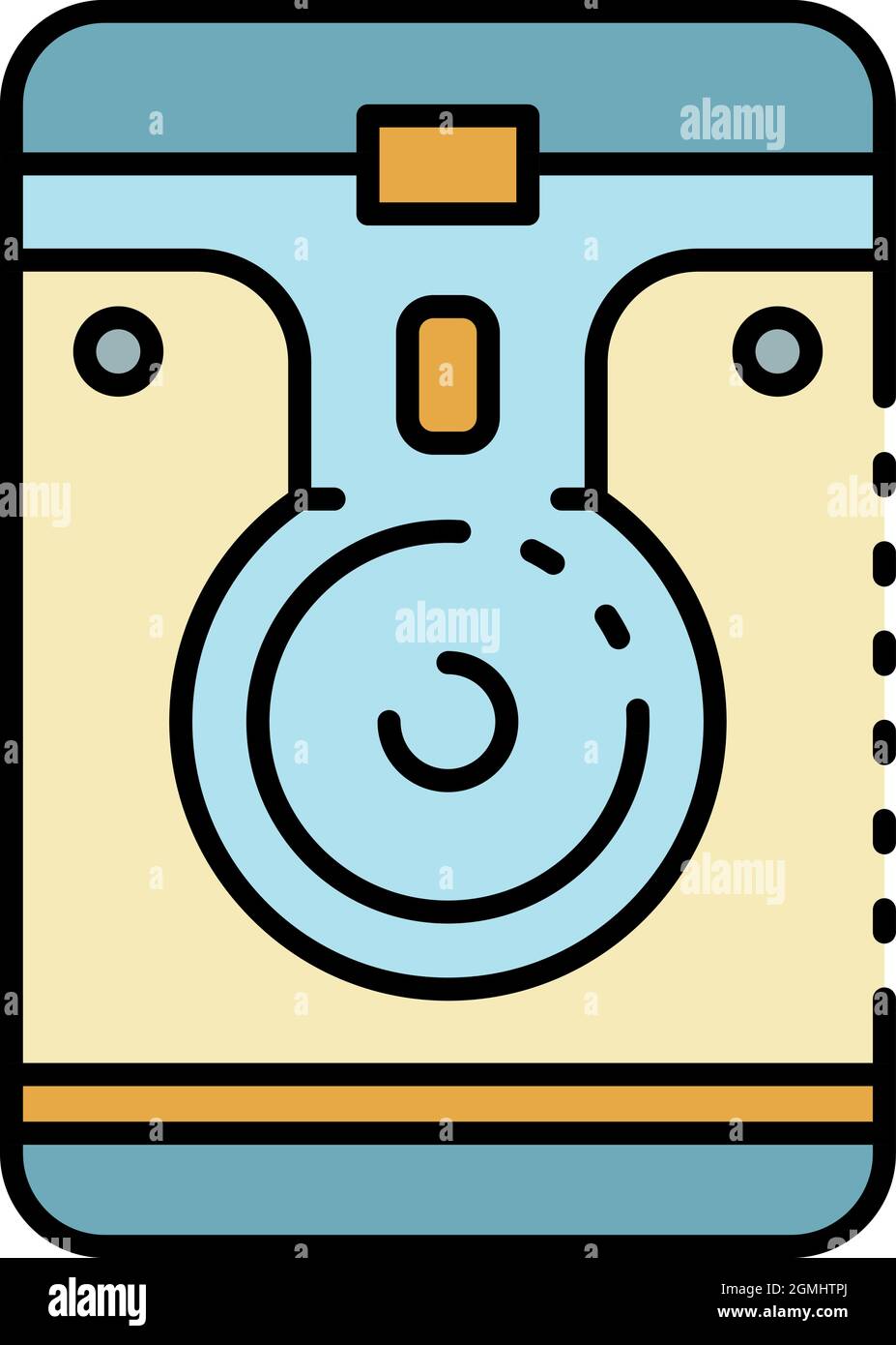 Portable hard disk icon. Outline portable hard disk vector icon color ... Portable hard disk icon. Outline portable hard disk vector icon color ...