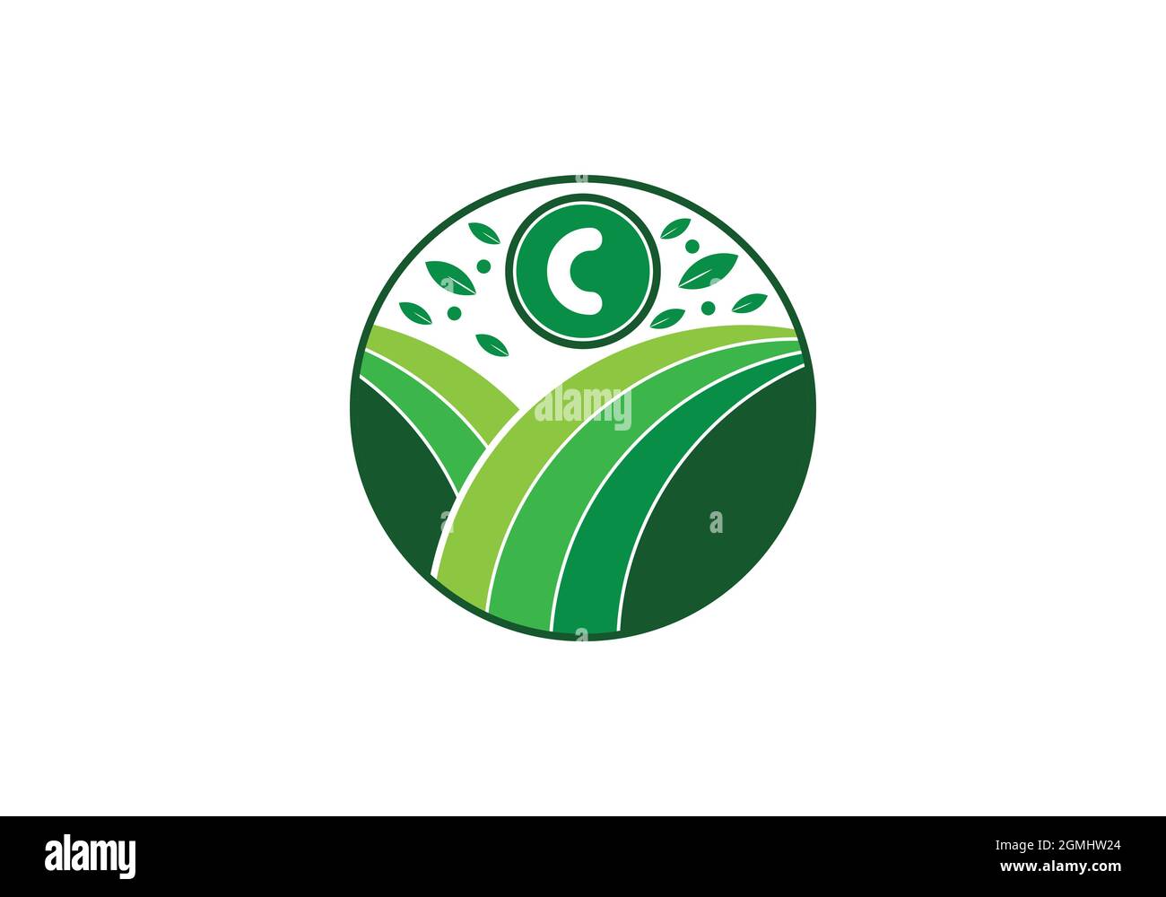 Eco-friendly Natural Initial "c" letter logo design Vector Templet ...