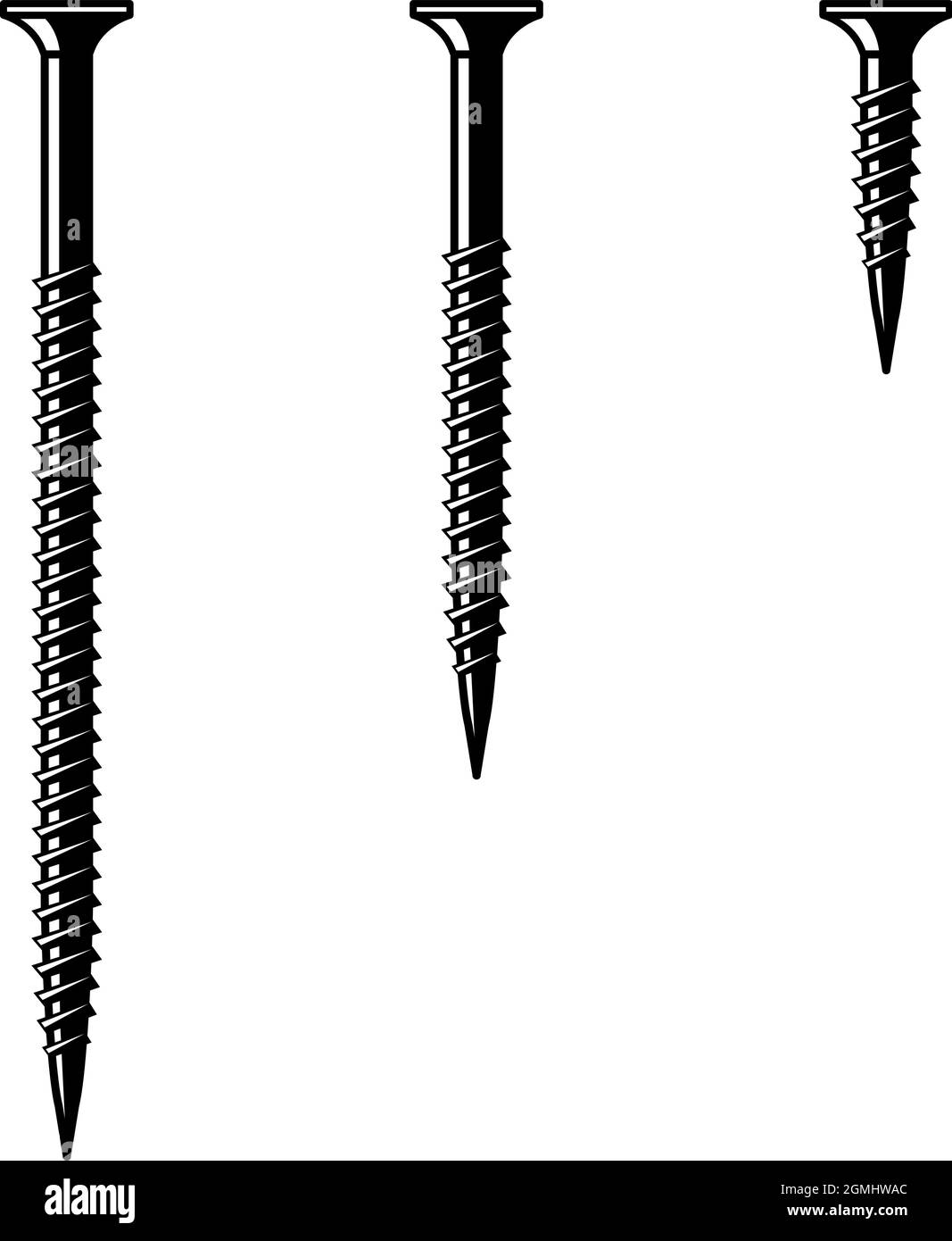 Stud bolt and nut Stock Vector Images - Alamy