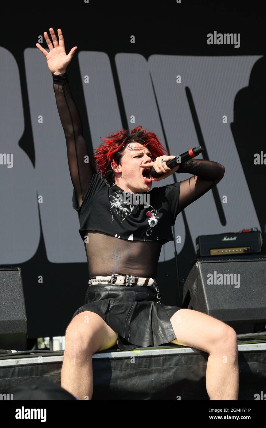 Las Vegas, United States. 19th Sep, 2021. Yungblud performs on stage ...