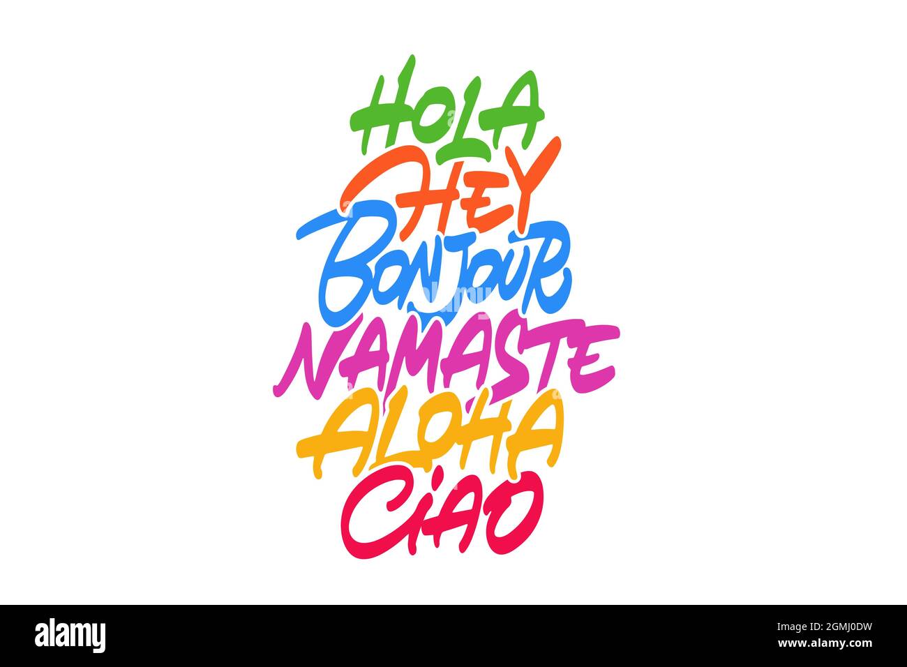 Greeting vector lettering Stock Vector Image & Art - Alamy