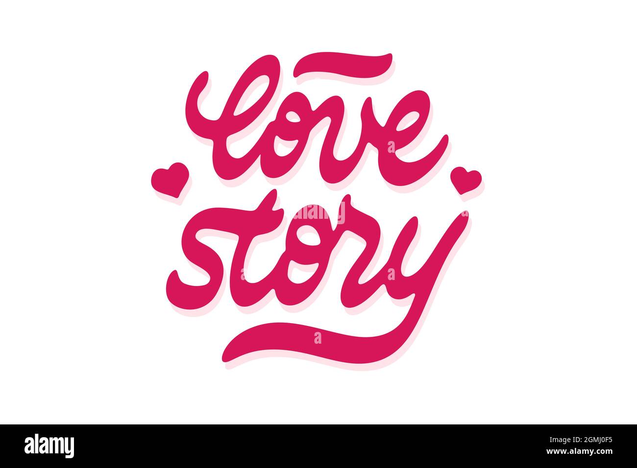 Love story vector lettering Stock Vector Image & Art - Alamy