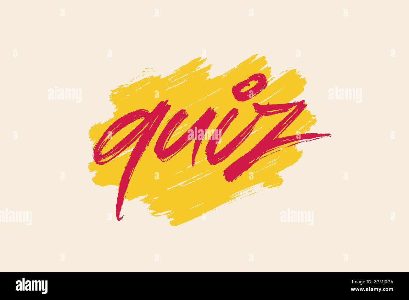 Quiz vector lettering Stock Vector Image & Art - Alamy