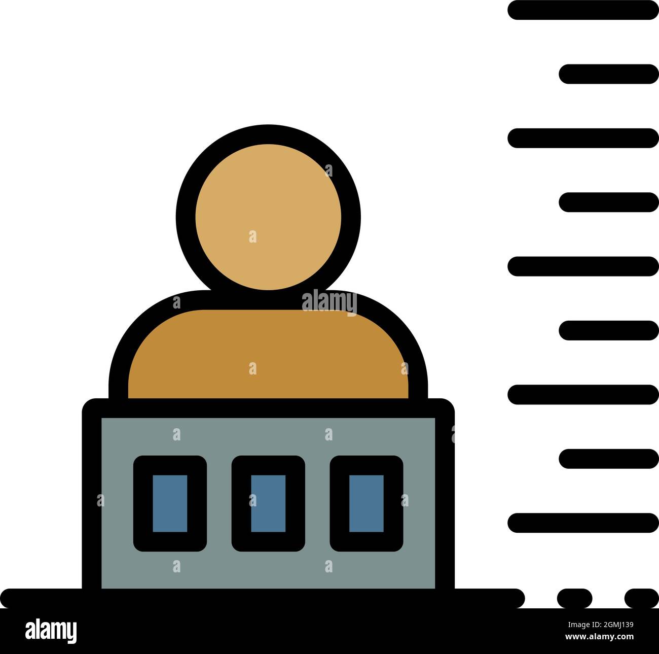 Prison photo height icon. Outline prison photo height vector icon color ... Prison photo height icon. Outline prison photo height vector icon color ...