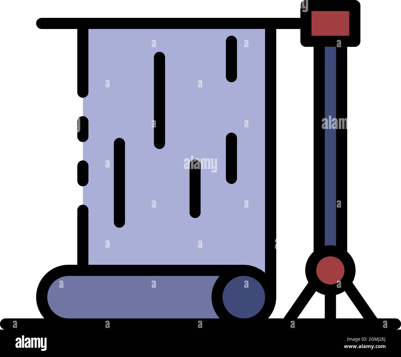 Studio white background icon. Outline studio white background vector ...