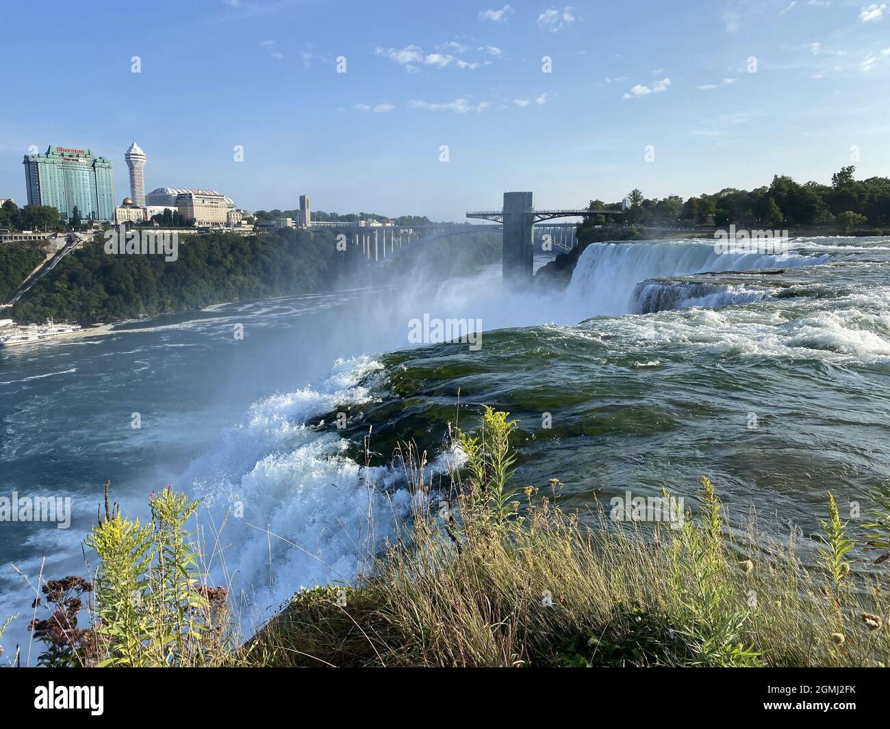 A breathtaking view of Niagara Falls from the American side Stock Photo - Alamy