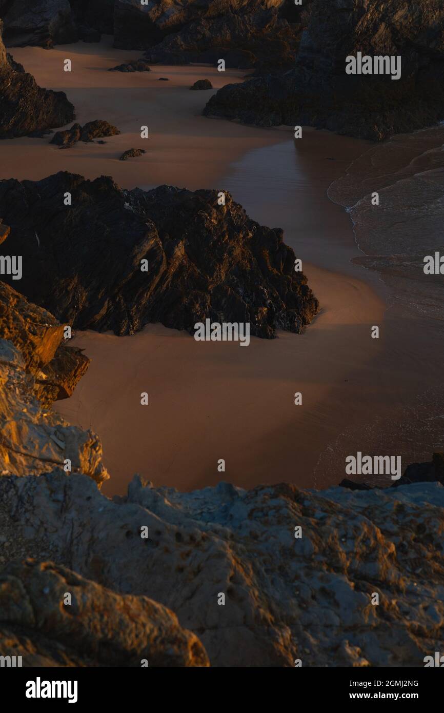 Sunset at the beach Stock Photo - Alamy