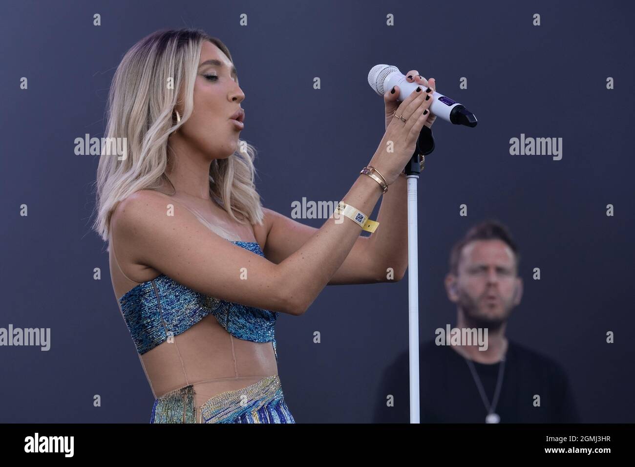 Newport, UK. September 19th 2021 Megan McKenna, British singer ...