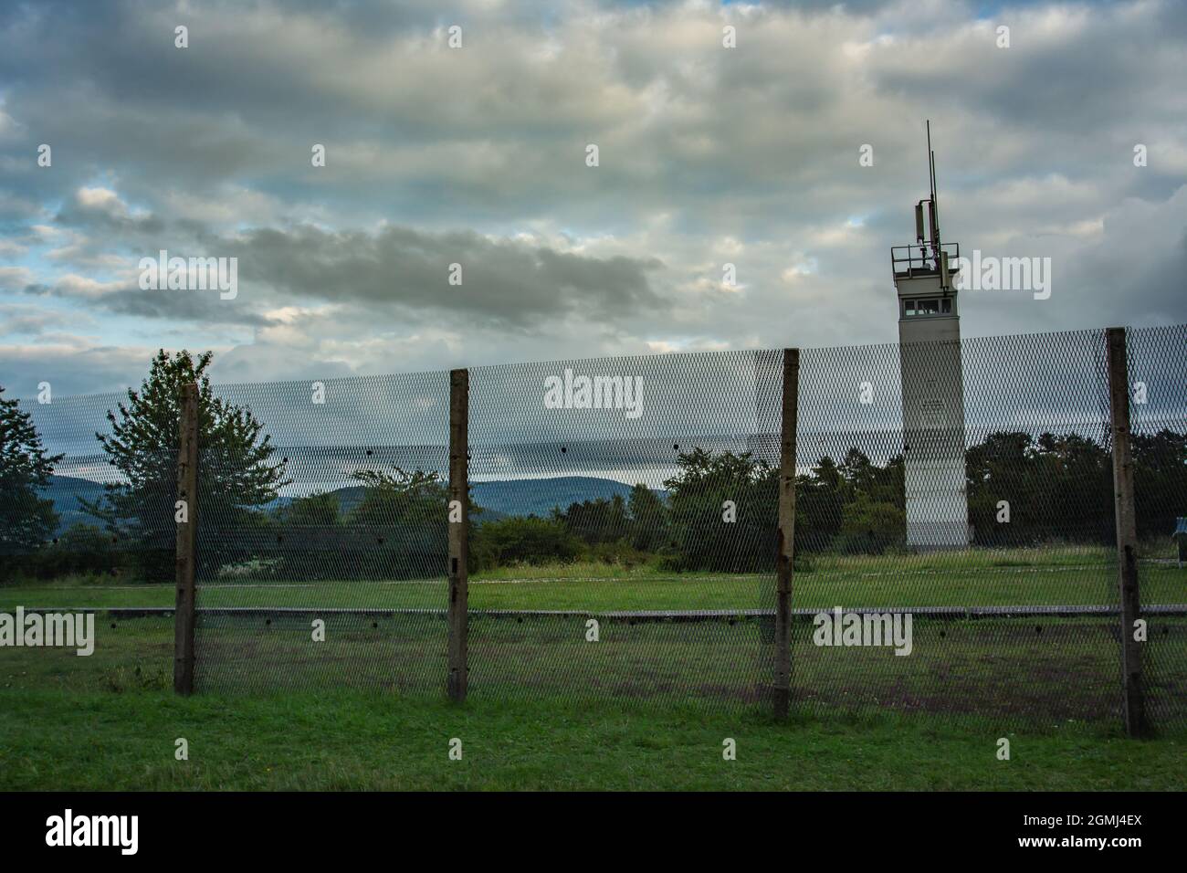 Iron curtain east german observation hi-res stock photography and ...