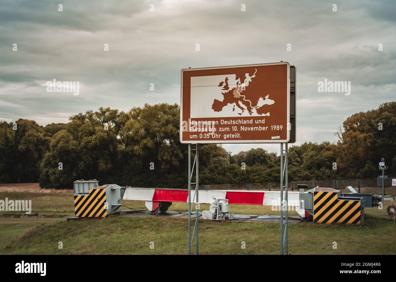 Map of the former inner German border Stock Photo - Alamy