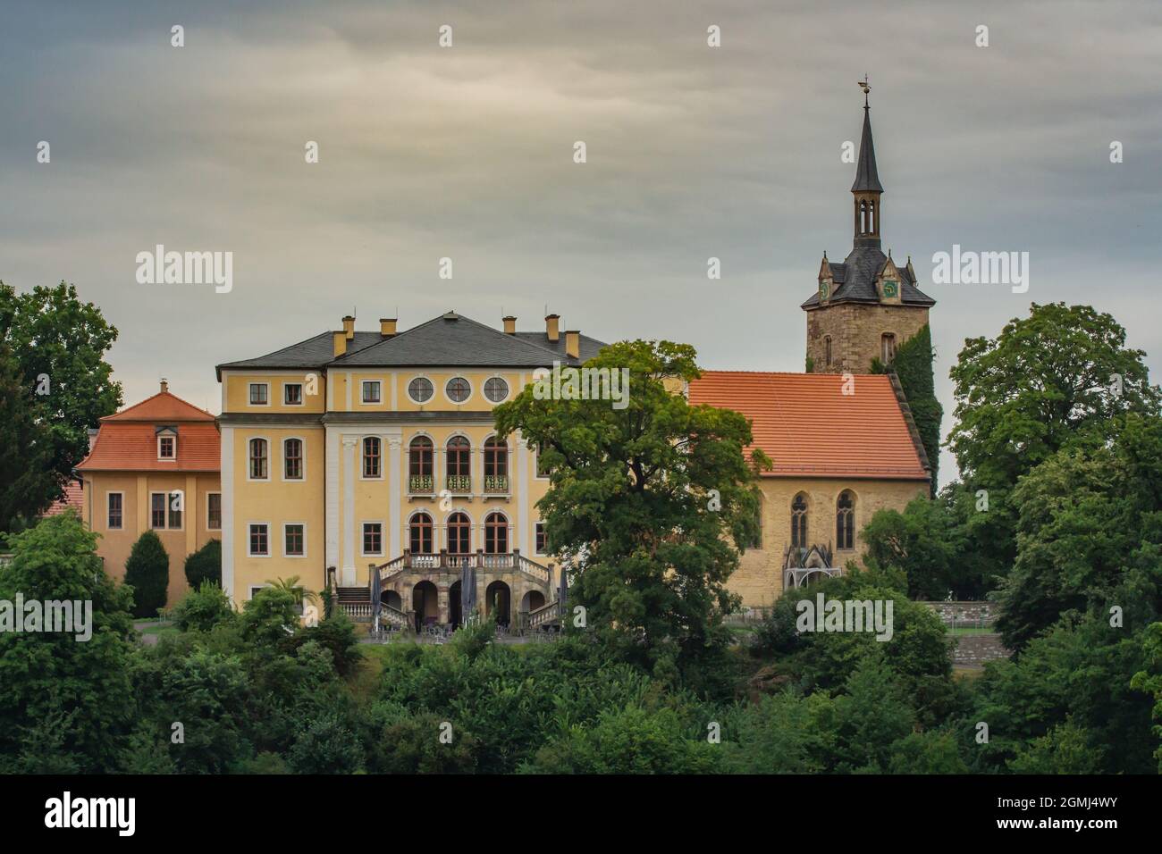 Thuringia Germany- Aug 2021: Ettersburg Castle and park near Weimar ...
