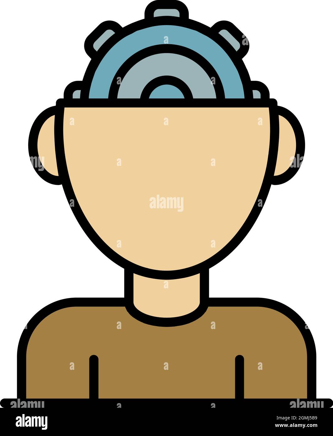 Child interactive learning icon. Outline child interactive learning ...