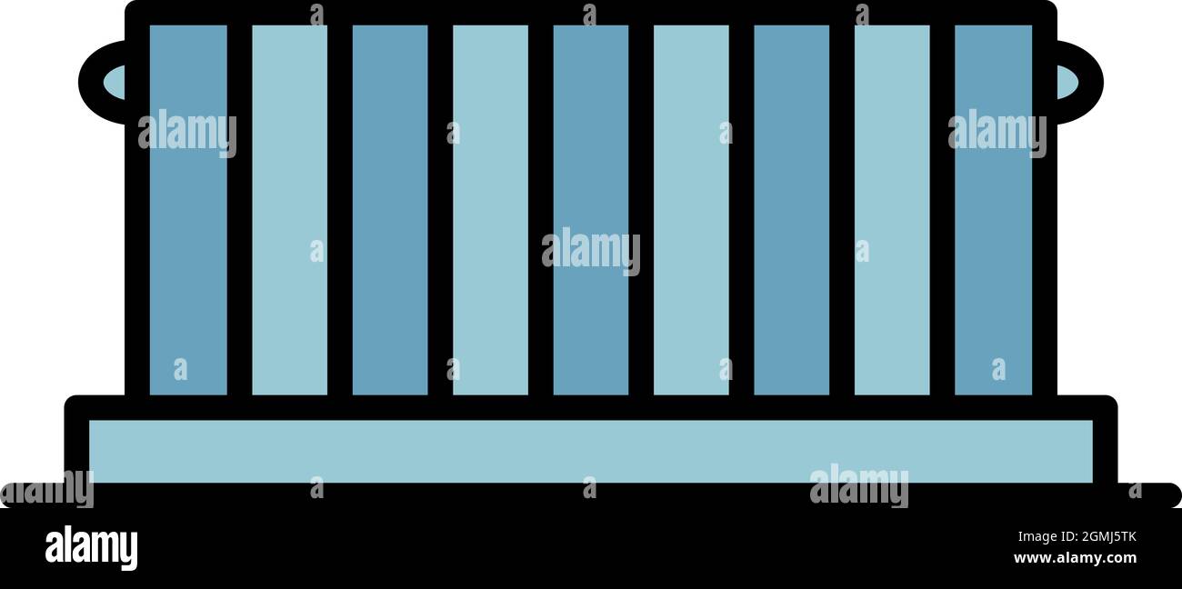 Marine container port icon. Outline marine container port vector icon ...