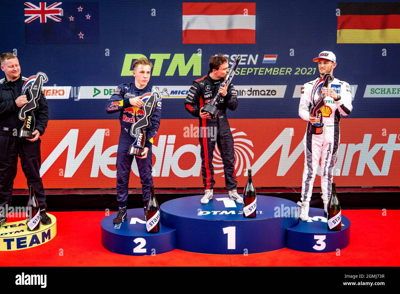 Assen: DTM TT Circuit Assen 2021, (Photo by Hoch Zwei); 30 Liam Lawson (NZL), Ferrari 488 GT3 ...