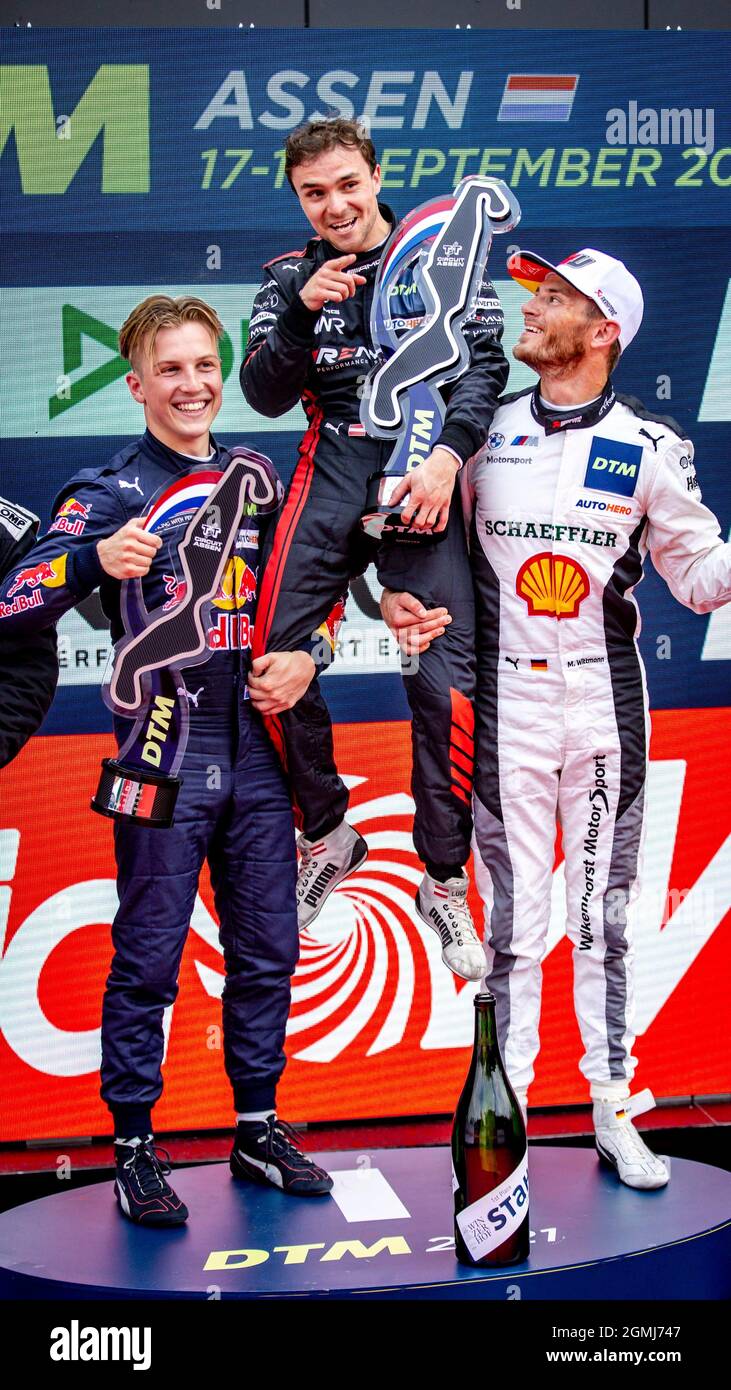 Assen: DTM TT Circuit Assen 2021, (Photo by Hoch Zwei); 30 Liam Lawson (NZL), Ferrari 488 GT3 ...