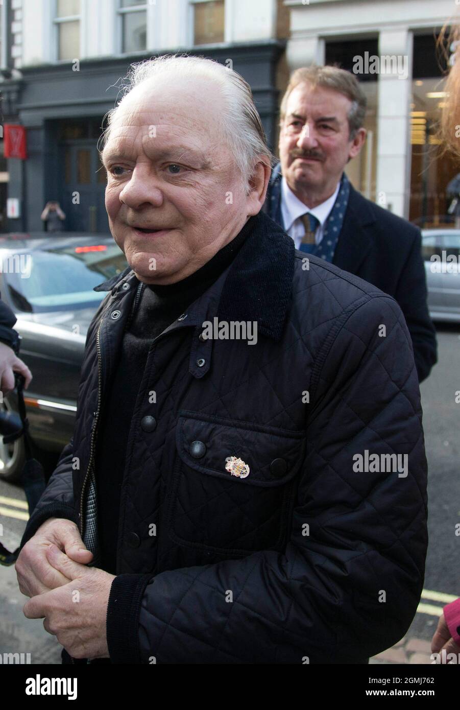 Pic shows: Sir David Jason arrives with John Challis and Sue Holderness ...